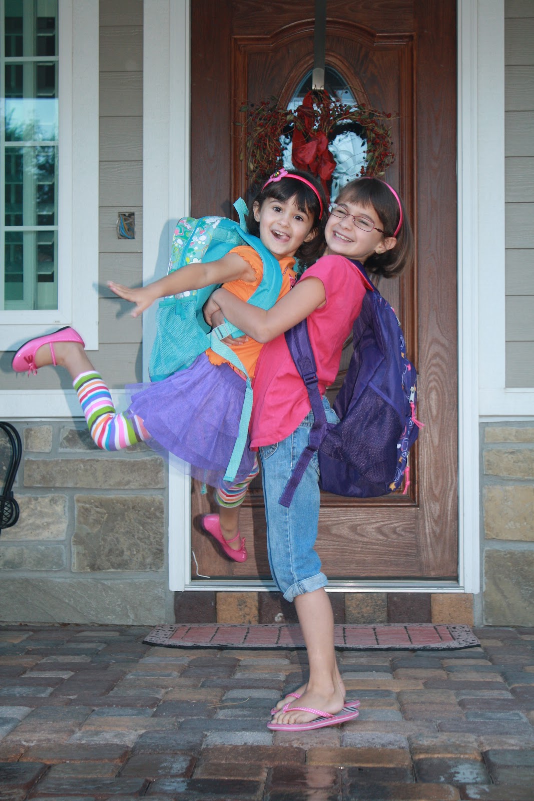 Aaron and Katie and our lil' family: 1st Day of School