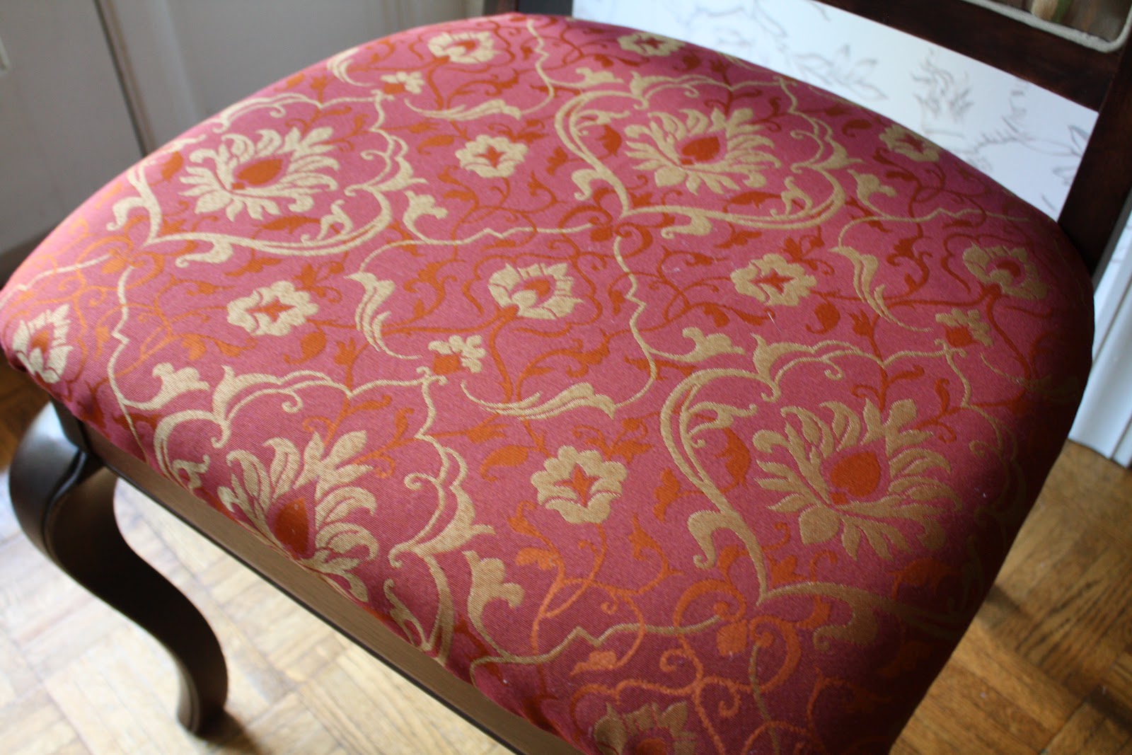 snapdragon crafts: going home dec: recovering dining room chairs