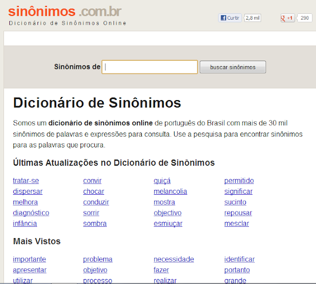 Dicionario De Sinonimos