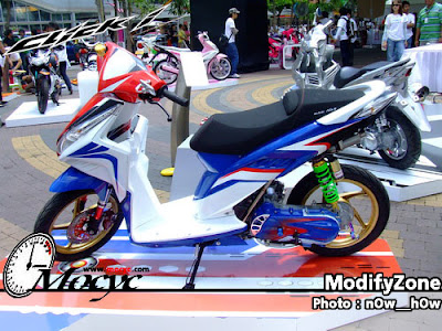 26 Contoh Terbaik Modifikasi Vario 125 Warna Biru - RAJA-MODIFIKASI