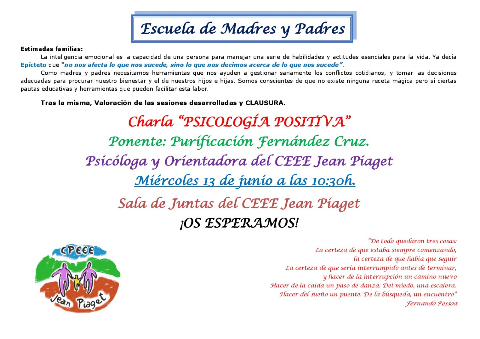 Colegio San Miguel 5º Primaria Interesante Charla Para Padres Y Madres