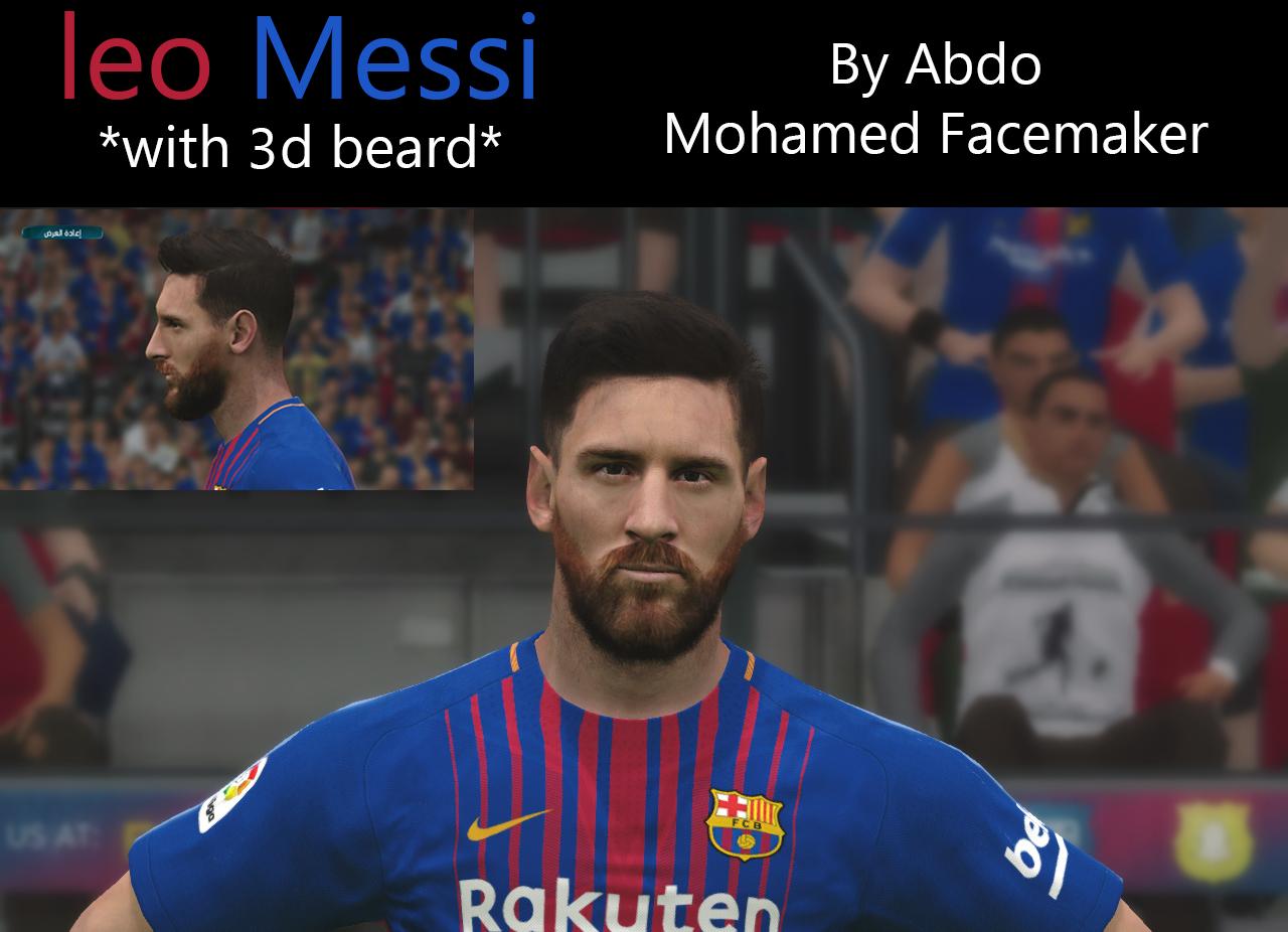 PES2017 Messi Face by Abdo Mohamed Facemaker - Patch PES Baru
