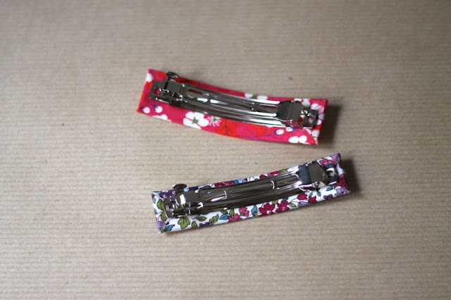 DIY - Barrette en Liberty: Simplette
