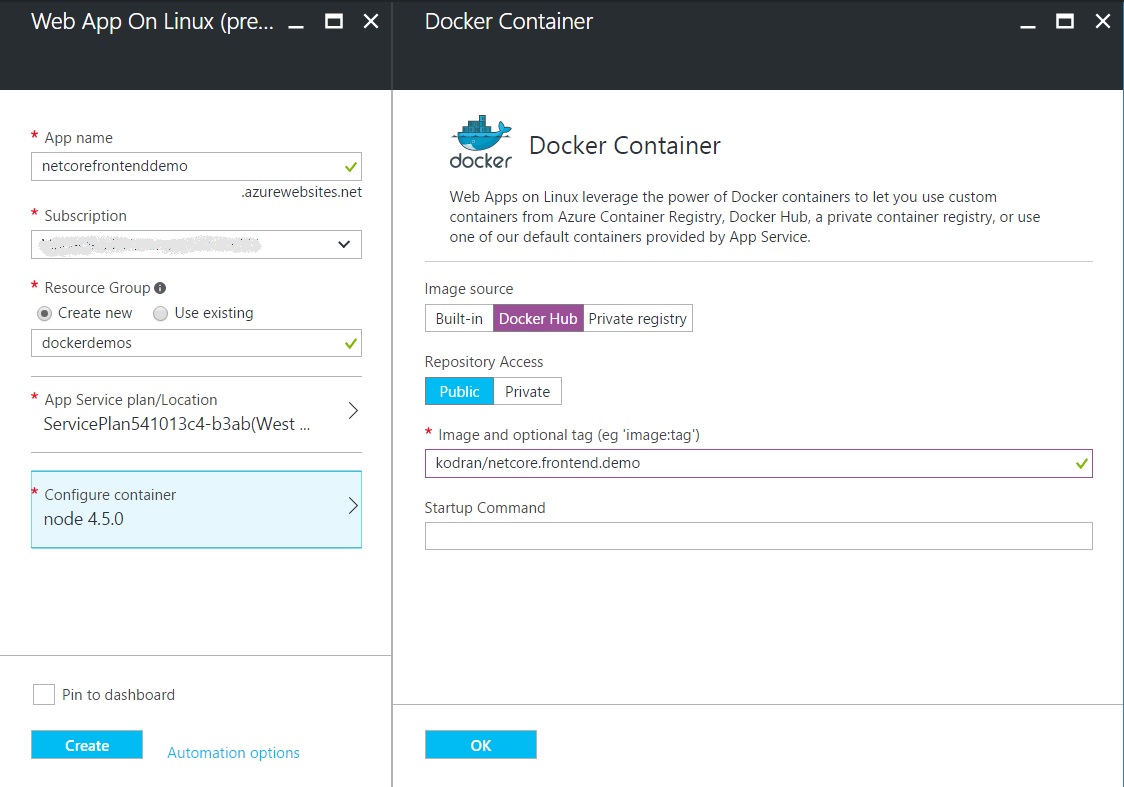 Despliegue de contenedores Docker a Azure Web Apps