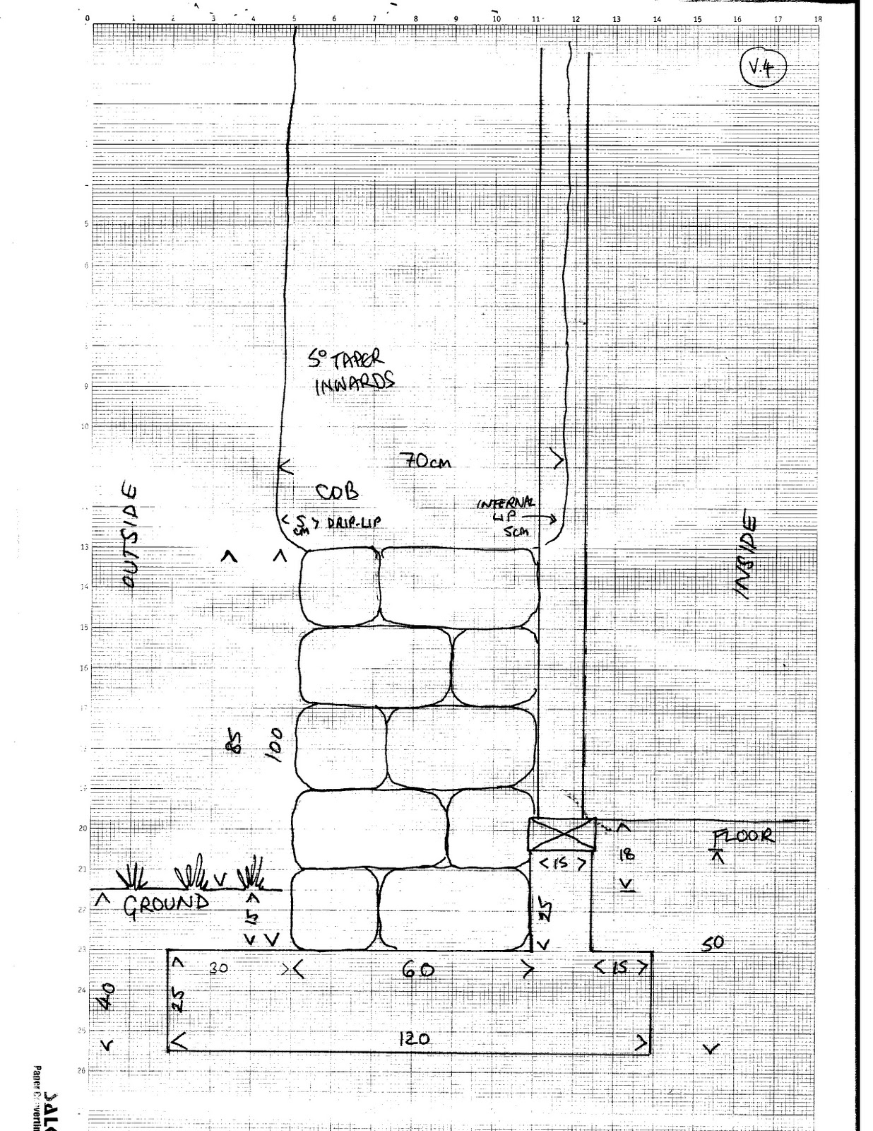 Raised Foundation Plan Drawing