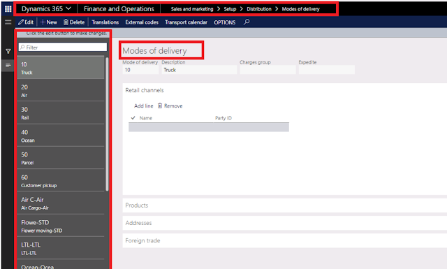 How to setup auto charges for sales order in dynamics 365?