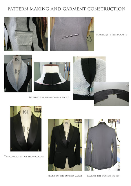 Kateryna Lowden: Tuxedo. Pattern making and garment construction for FMP.