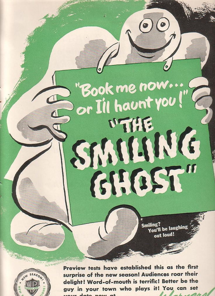 The History of Horror Cinema: THE SMILING GHOST (1941)