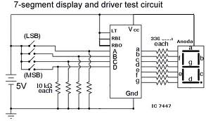 teknik digital: seven segment (7-segment)