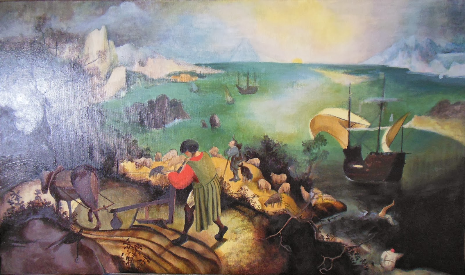 hannasoja: Upadek Ikara wg Petera Brueghla