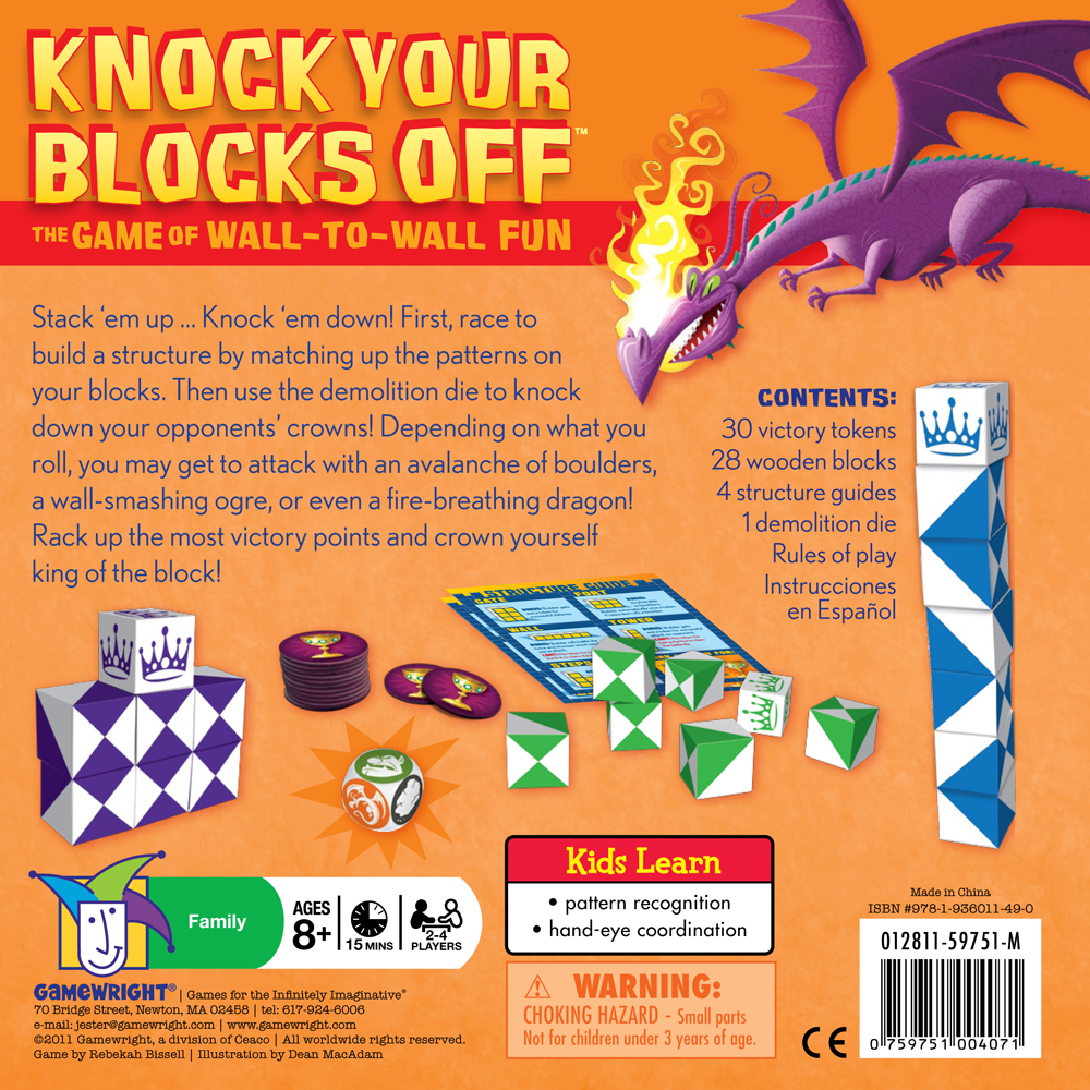 Our Hope Is In The Lord: KNOCK YOUR BLOCKS OFF GAMEWRIGHT REVIEW