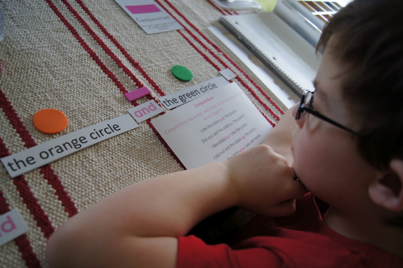 Conjunction Introduction, Montessori Grammar At Home - "Making ...