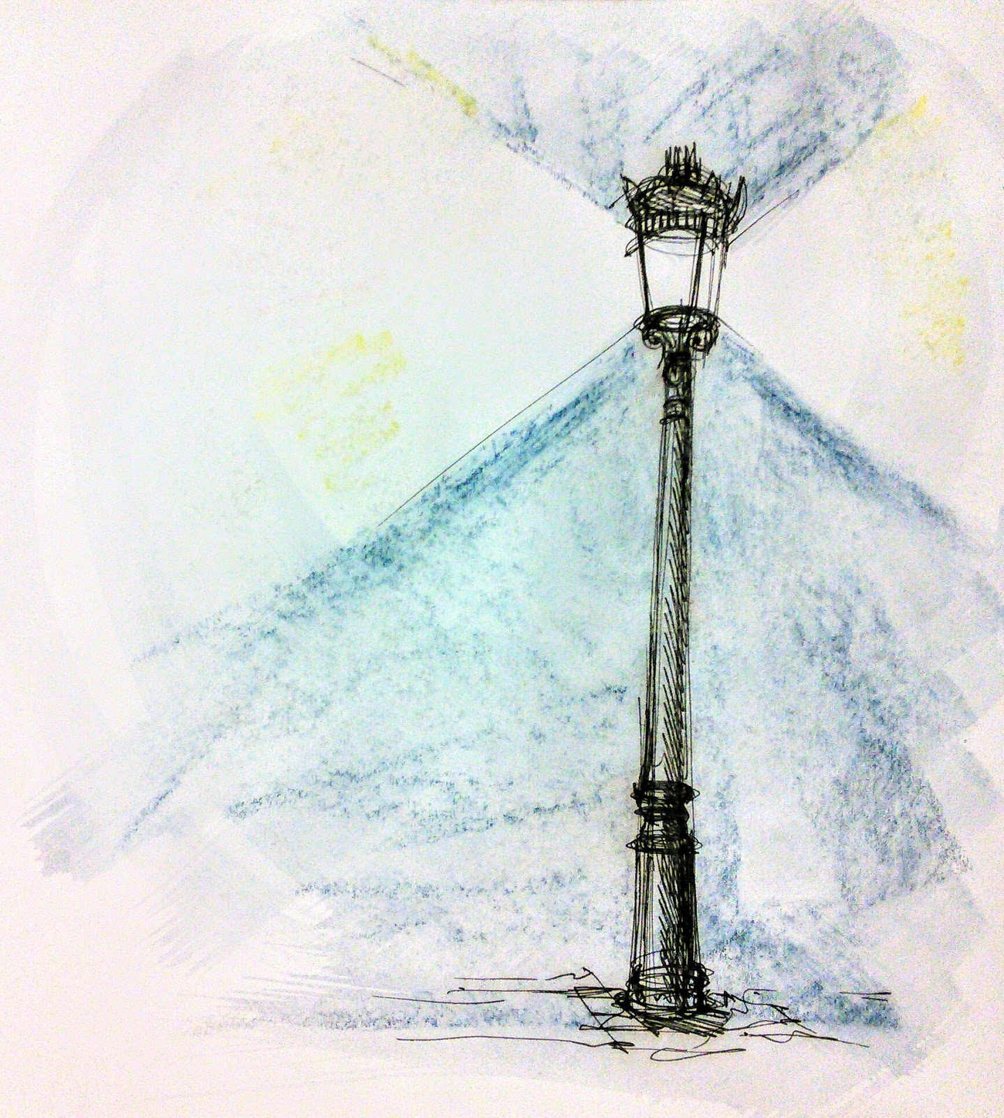 Create A Drawing A Day: Lamppost