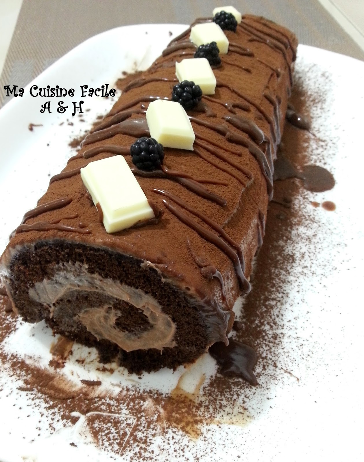 BISCUIT ROULE AU CHOCOLAT