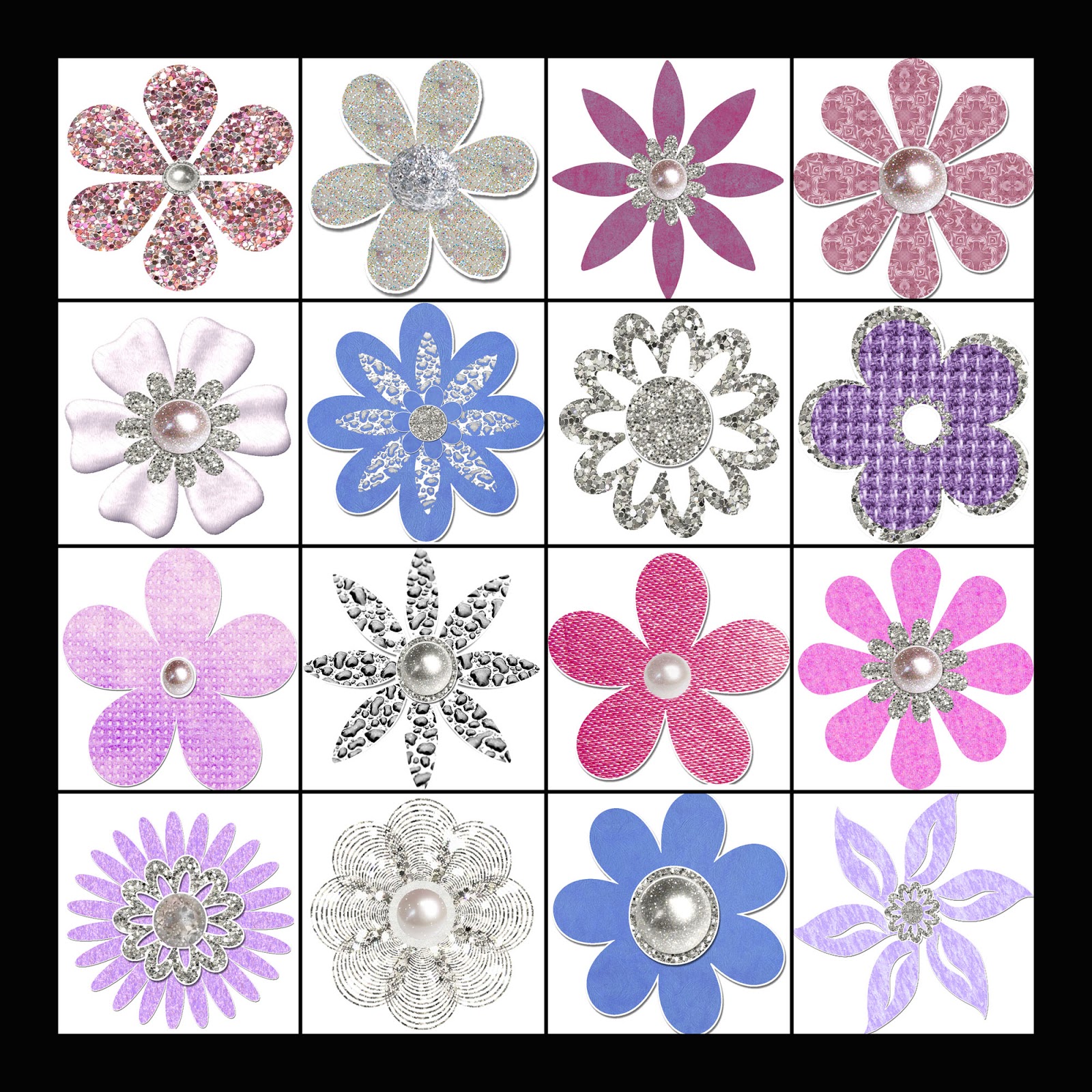 16 Free Flower Cut Outs Plus Photoshop Brushes | ibjennyjenny Free ...