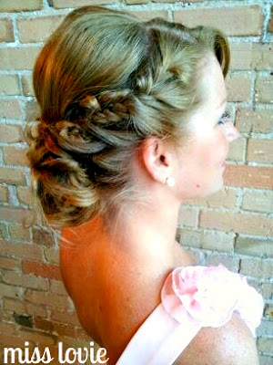 Miss Lovie: Twisted Braids and Poof Updo