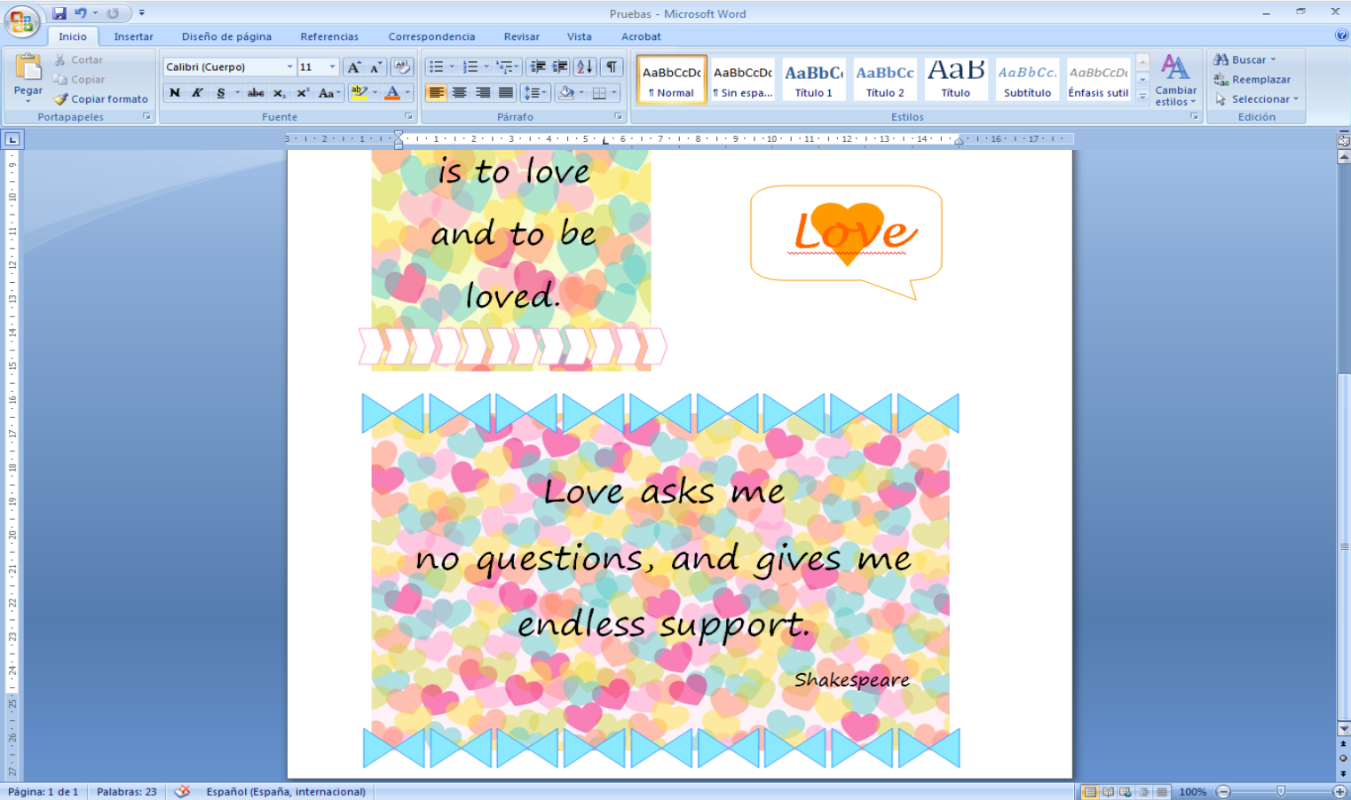 Scraperalimonera: Tutorial: adornos en word