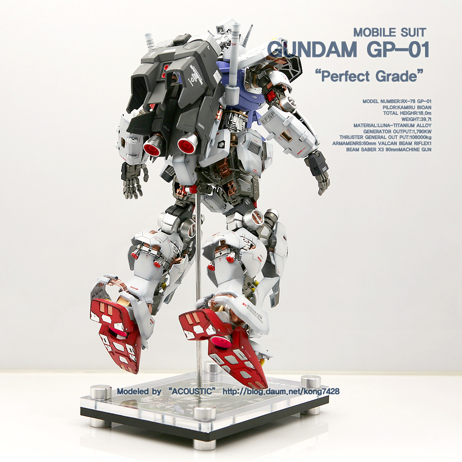 GUNDAM GUY: PG 1/60 Gundam GP01 [Open Hatch] - Custom Build