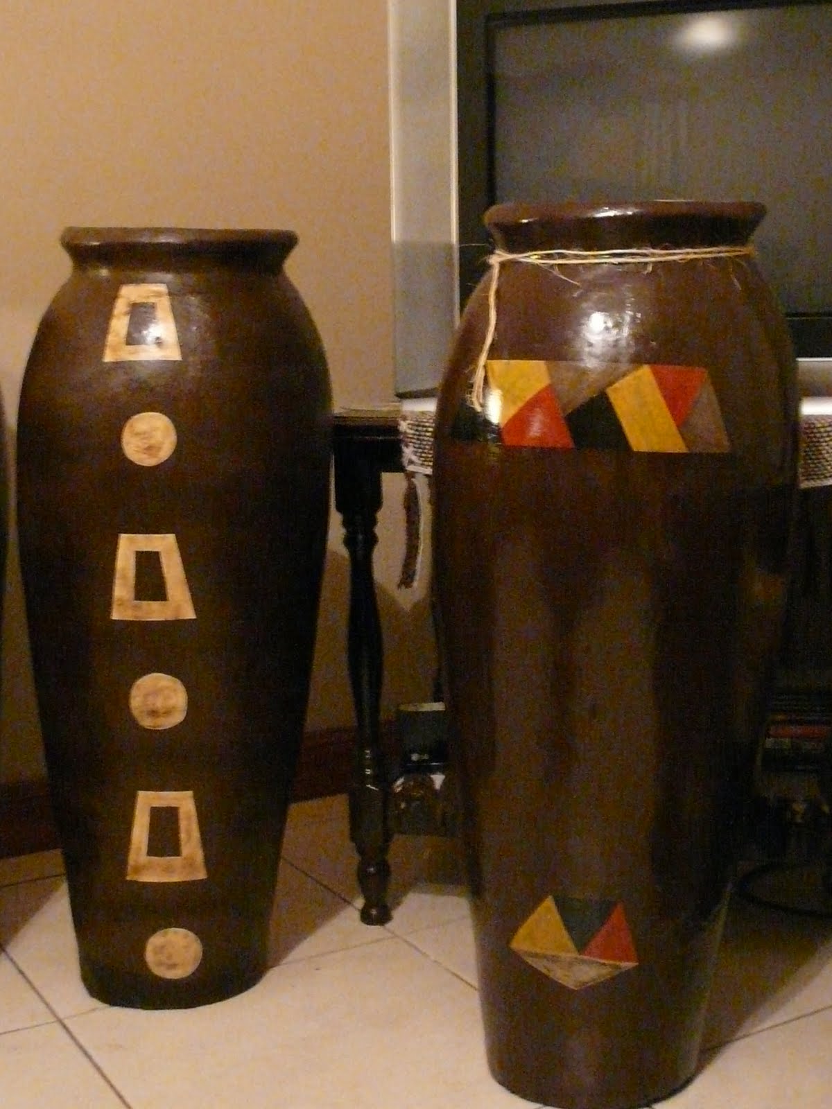 Artesanias "Bosques de acebo": JARRONES RUSTICOS GRANDES