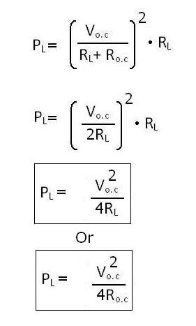Electrical Circuits & Network Theorems: Maximum Power Transfer Theorem ...