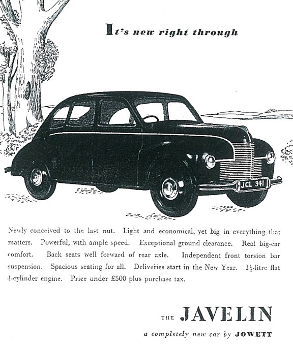 Yorkshire Ferret: A product from Yorkshire: The Jowett Javelin and ...