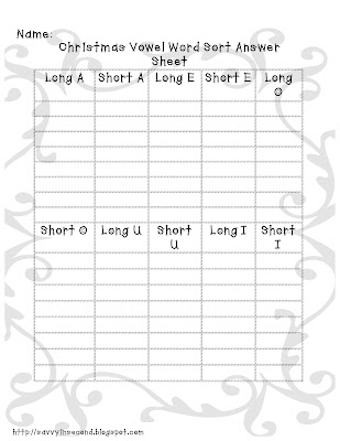 Savvy in Second: Christmas Literacy Centers