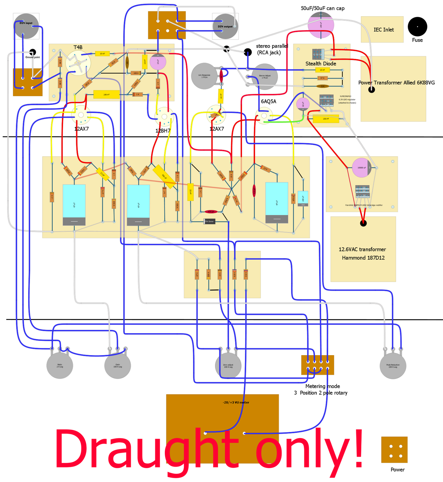 Wombat Amplification: Latest draught LA-2A layout