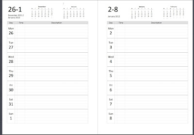 My Life All in One Place: New Filofax A5 Week Per Page layout