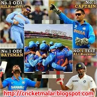 CRICKET: Number One team and all Number one in india