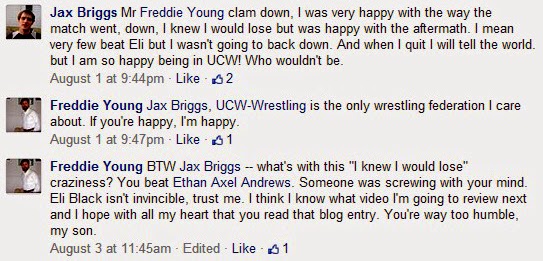 Old Freddie Young's Blog: UCW Wrestling's Ethan Axel Andrews vs. Eli ...