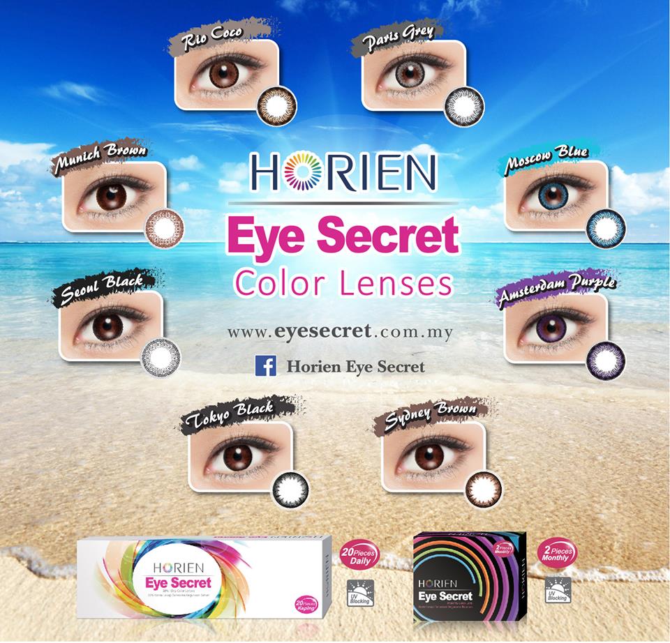Grace 's life story ♥: Review: Horien Eye Secret (Monthly- 6 colours)