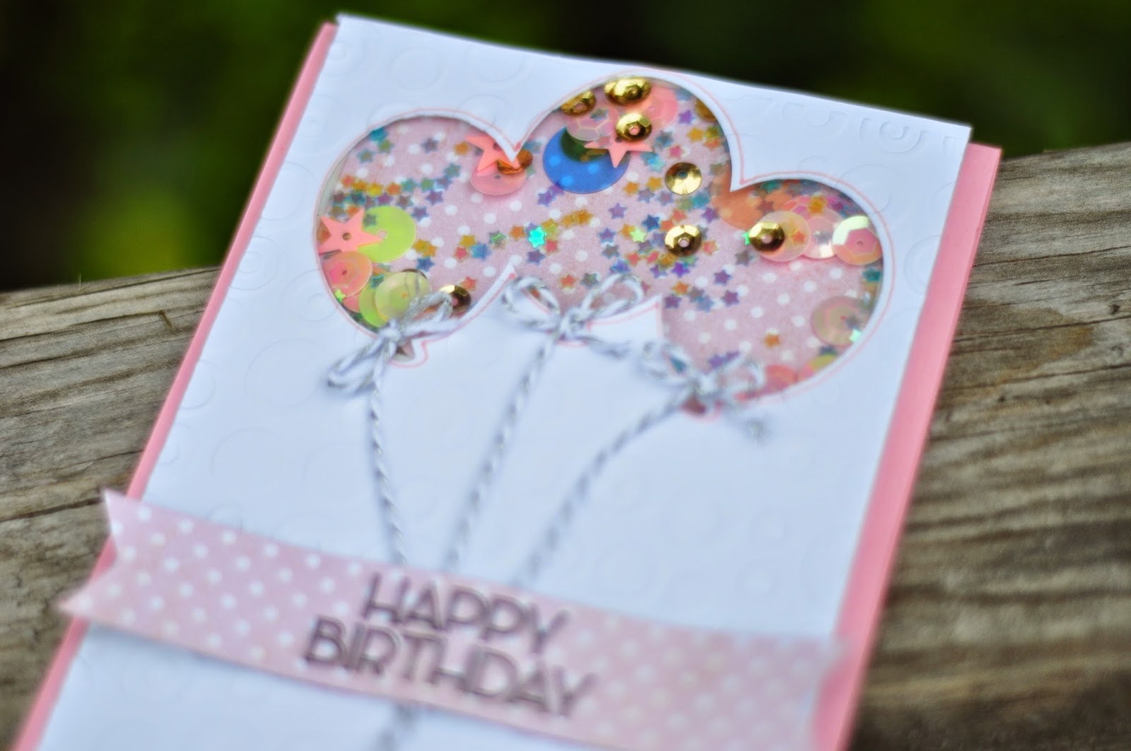 Lorrie's Story: Birthday Shaker Card with Cricut Explore