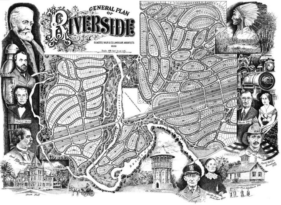 How to purchase Keith Burnham's Pen and Ink drawings of Riverside, Illinois