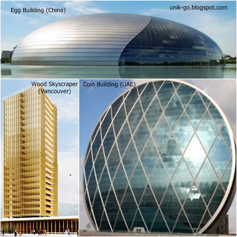 10 Gedung Berbentuk Unik