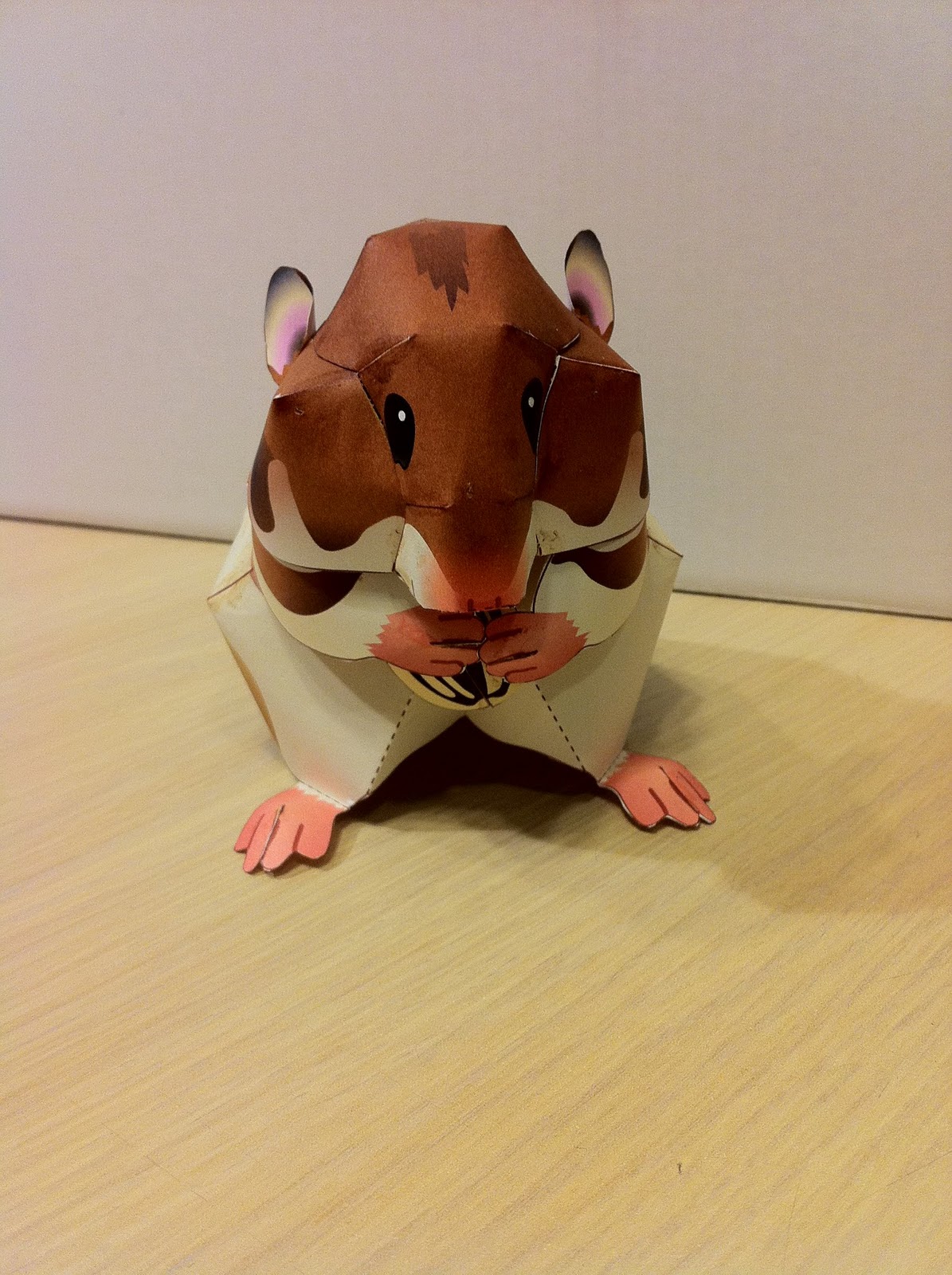 HelloChenny's Blog: papercraft hamster