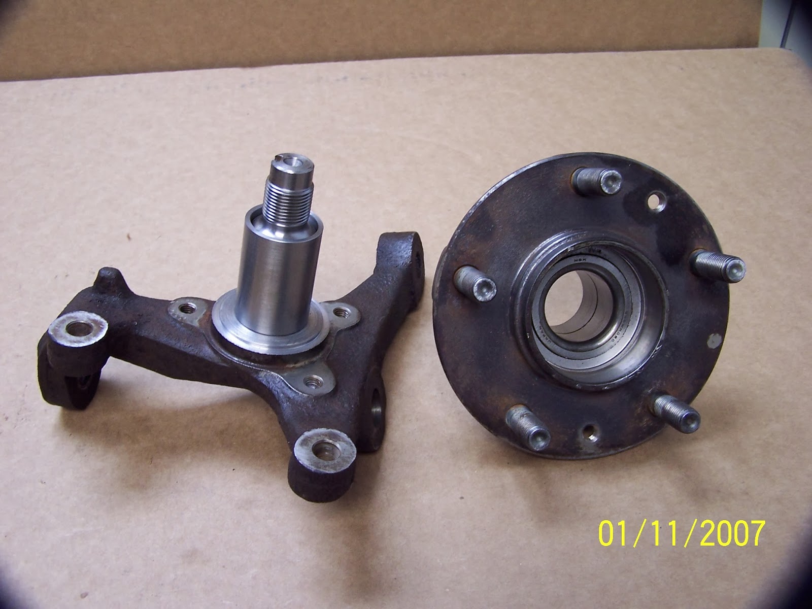 MiataV8 Conversion: Five Lug Conversion