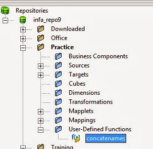 6. Open the Mapping/Mapplet where you want to use‘UDF’.