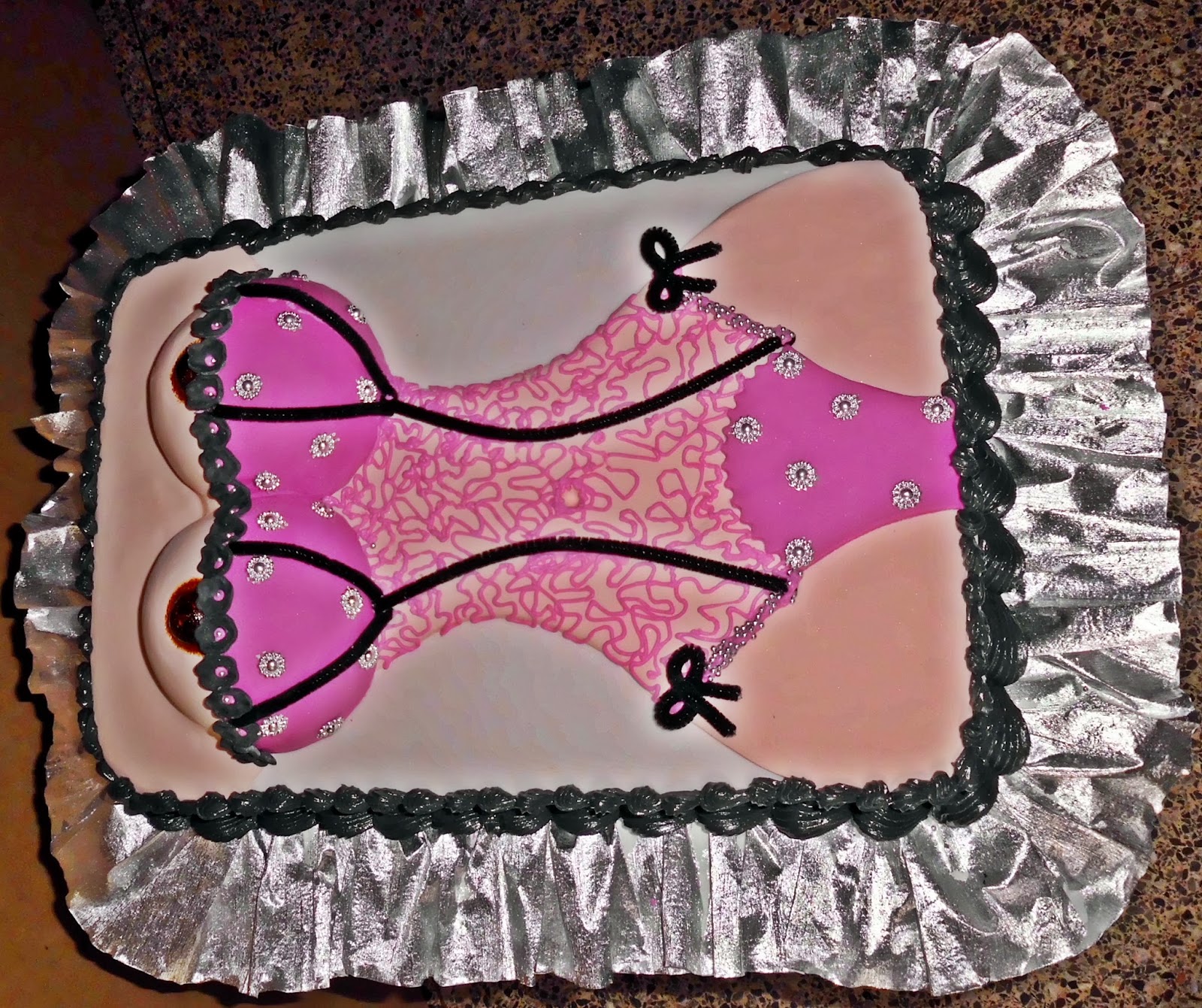 Tortas Y Decoraciones Torta Chica Sexy Rosada
