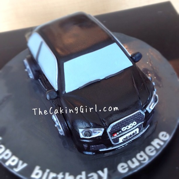 TheCakingGirl: Car Cake! Audi Car Cake :)