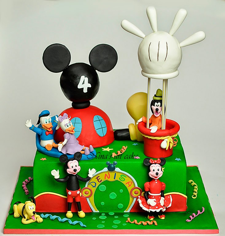 Nina's Art Cake: Tort "Clubul lui Mickey Mouse" pentru Denisa
