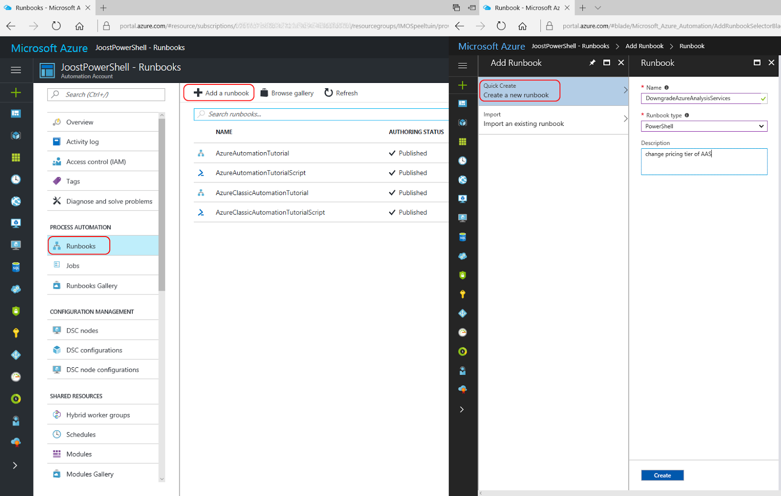 Microsoft BI Tools: Schedule Upscale/downscale Azure Analysis Services