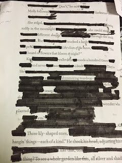 Blackout Poem-The Night Gardener