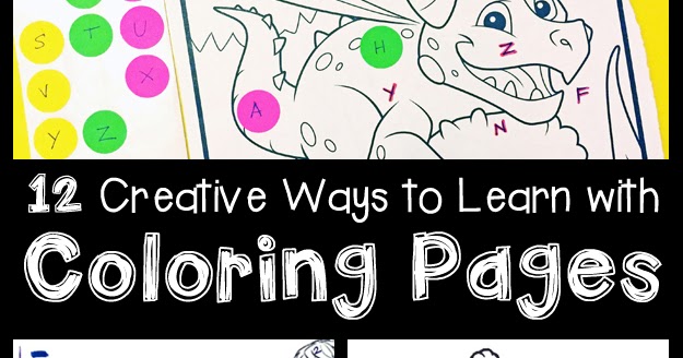 12 Creative Ways to Learn with Coloring Pages | Totschooling - Toddler ...