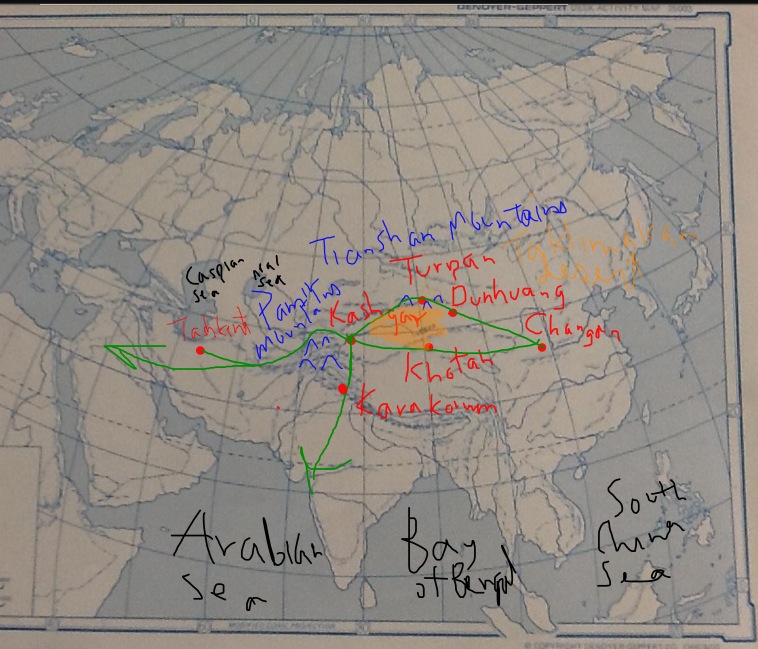 AP World History: Silk Road Map