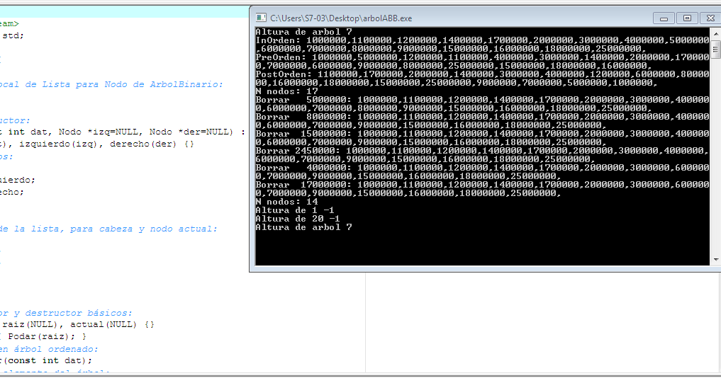 Estructura de Datos: Arbol Binario ABB