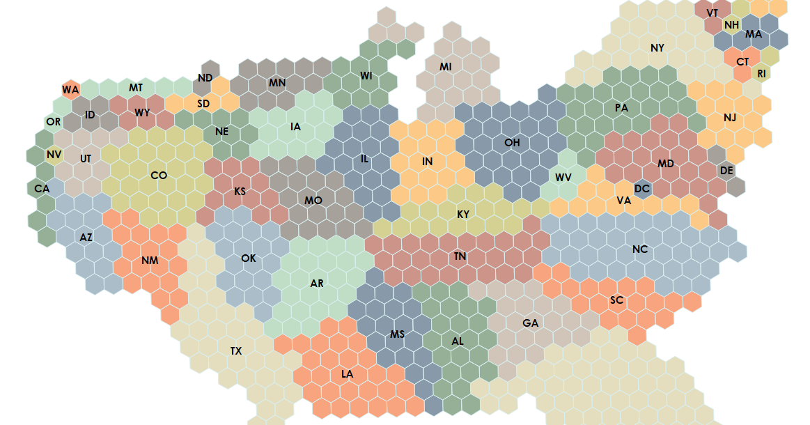 Custom Tile Cartograms in Tableau - The Flerlage Twins: Analytics, Data Visualization, and Tableau