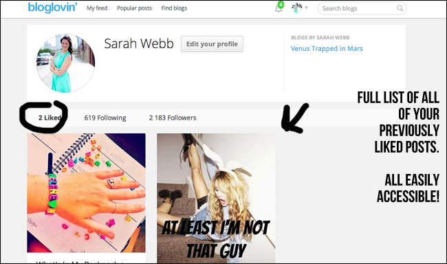 Saturday Sessions: Your Guide to the Bloglovin "Like" Button | Venus ...