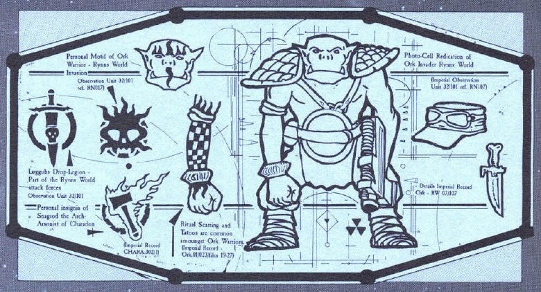 Realms of Chaos: Rogue Trader : Battle at the Farm - Ork troops