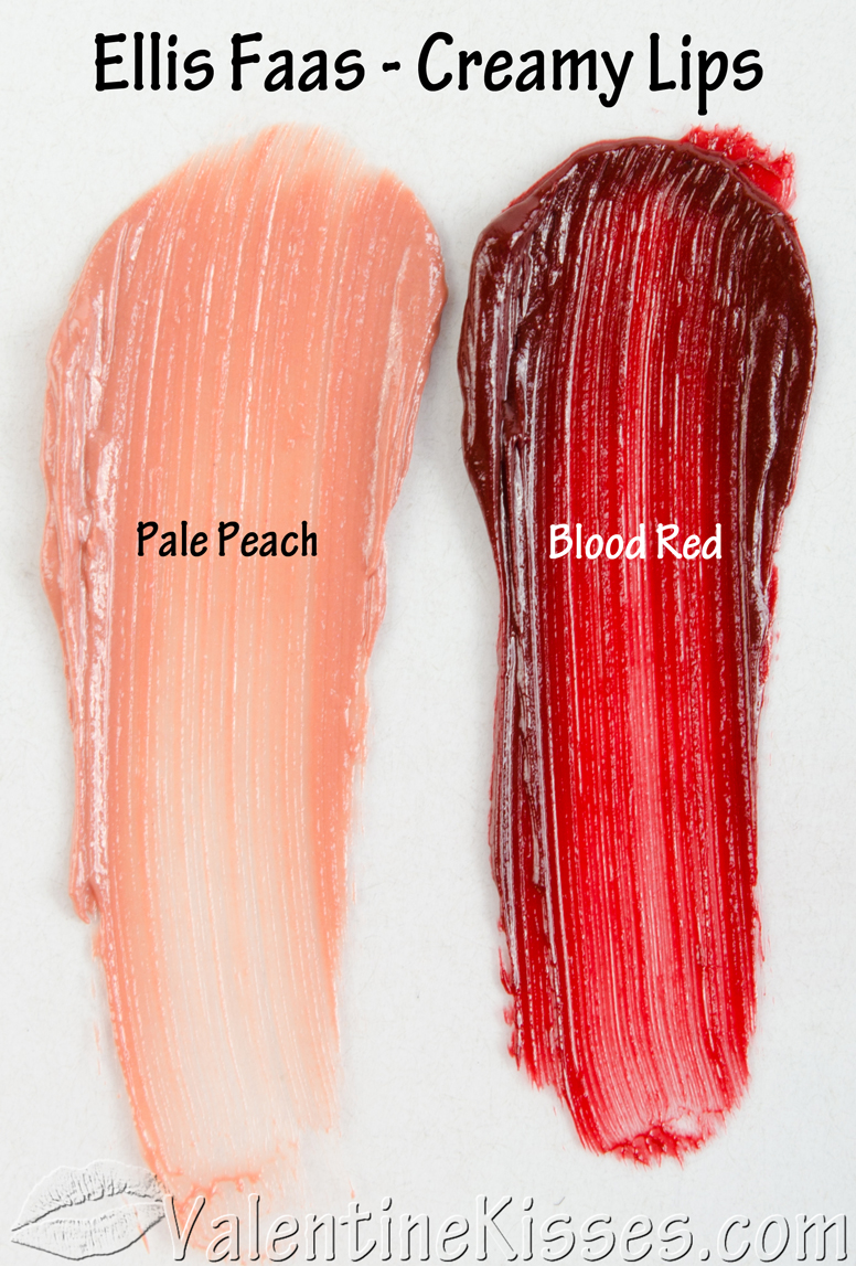 Valentine Kisses: Ellis Faas Creamy Lips in Pale Peach, Blood Red ...