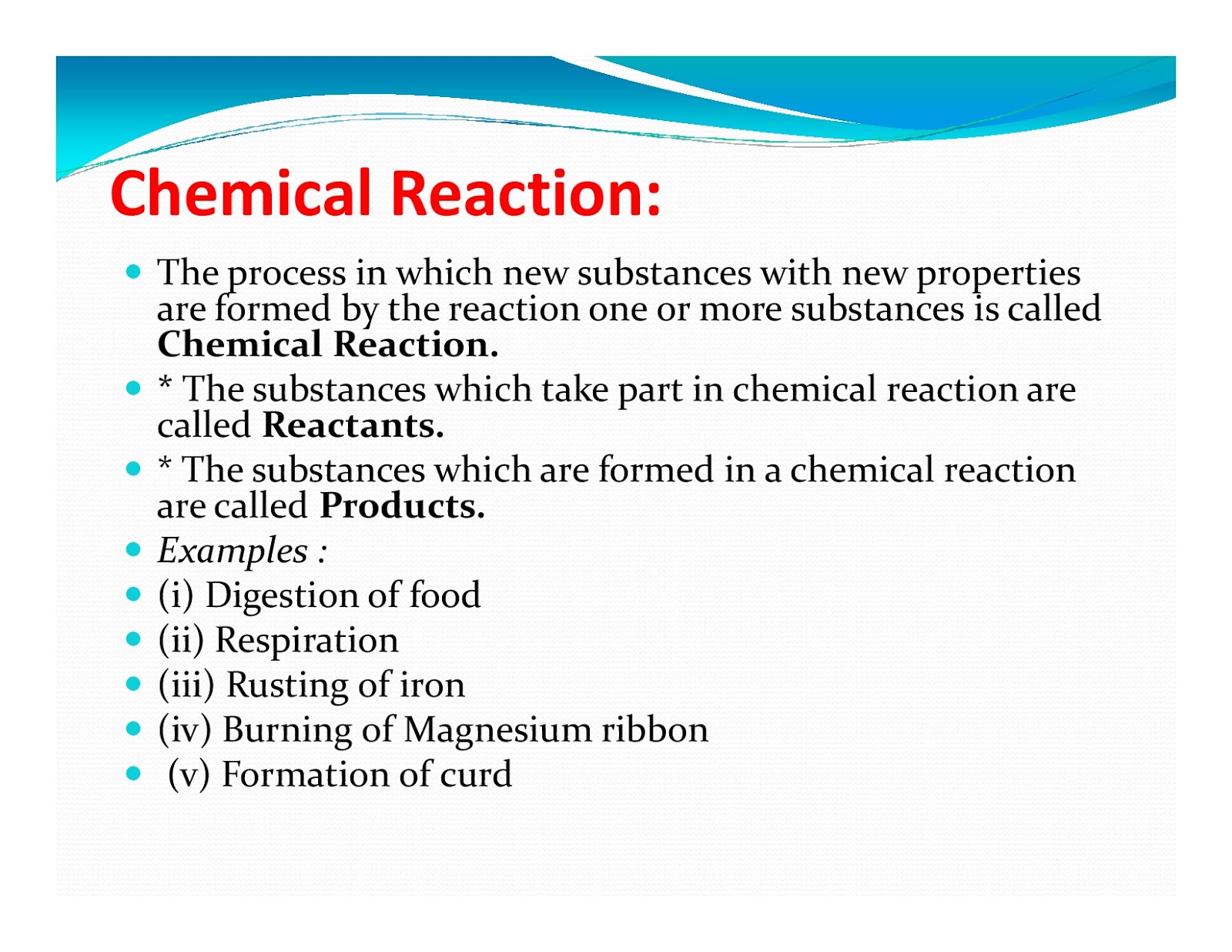 EDU HELP: 10th Science -Chemical Reactions and Equations